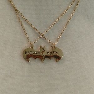 Boutique | Jewelry | Batman Robin Best Friends Necklace | Poshmark